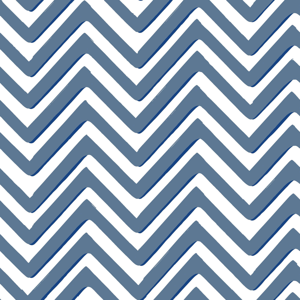 Blue and Navy Freestyle Chevron Printed Fabric by the Yard | Fabric on ...