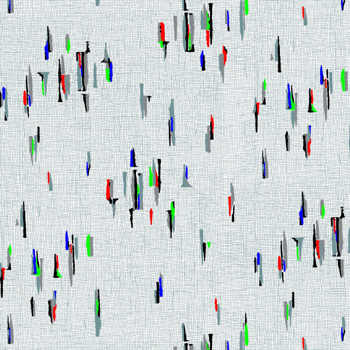 RGB Mesh Design Printed Fabric by the Yard | Fabric on Demand