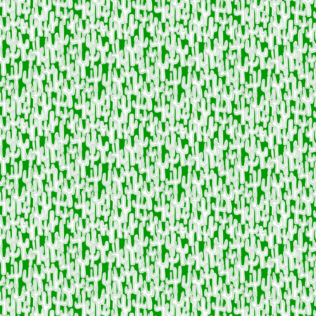 Bright Cactus Floral Printed Fabric by the Yard | Fabric on Demand