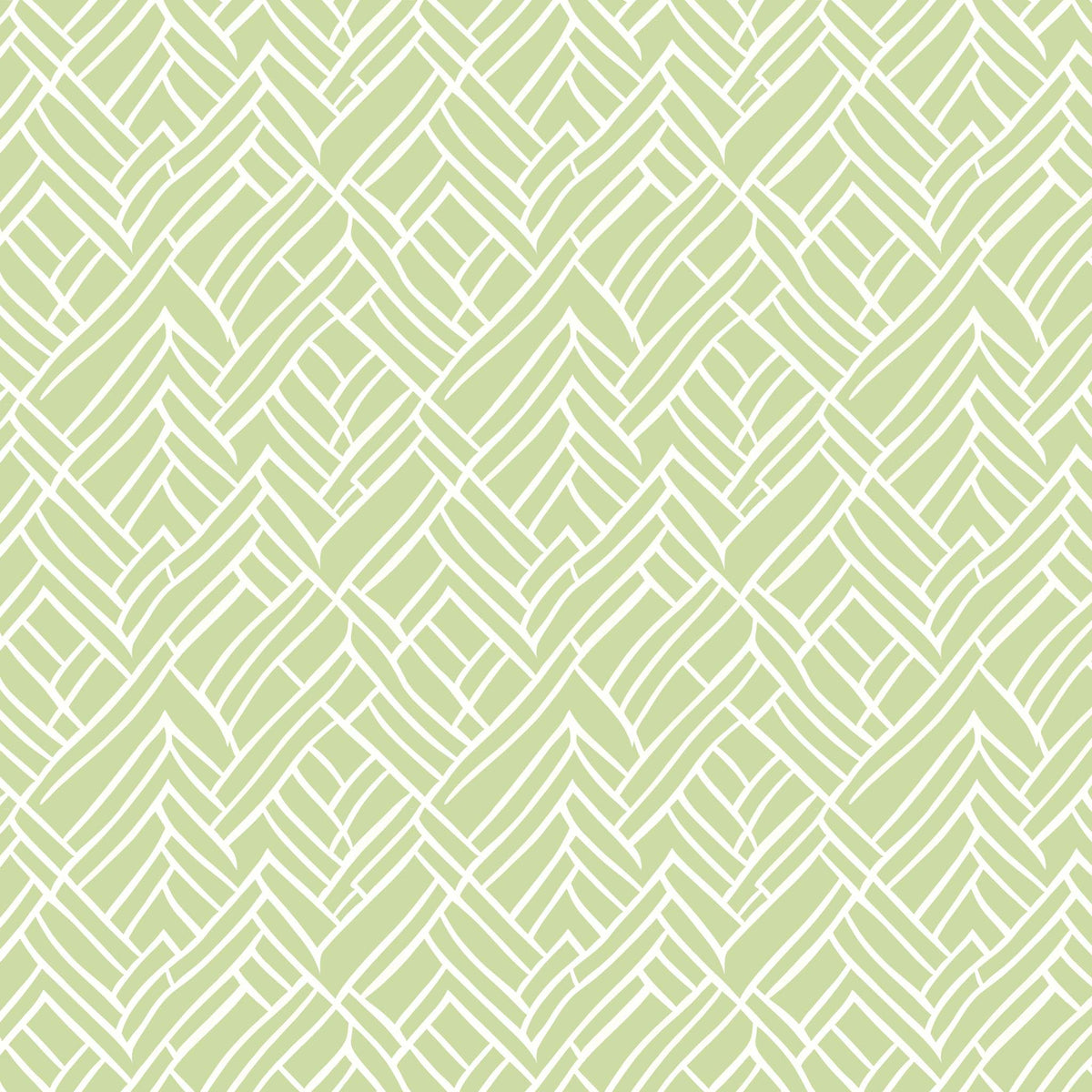Green Woven Geo Design Printed Fabric by the Yard | Fabric on Demand