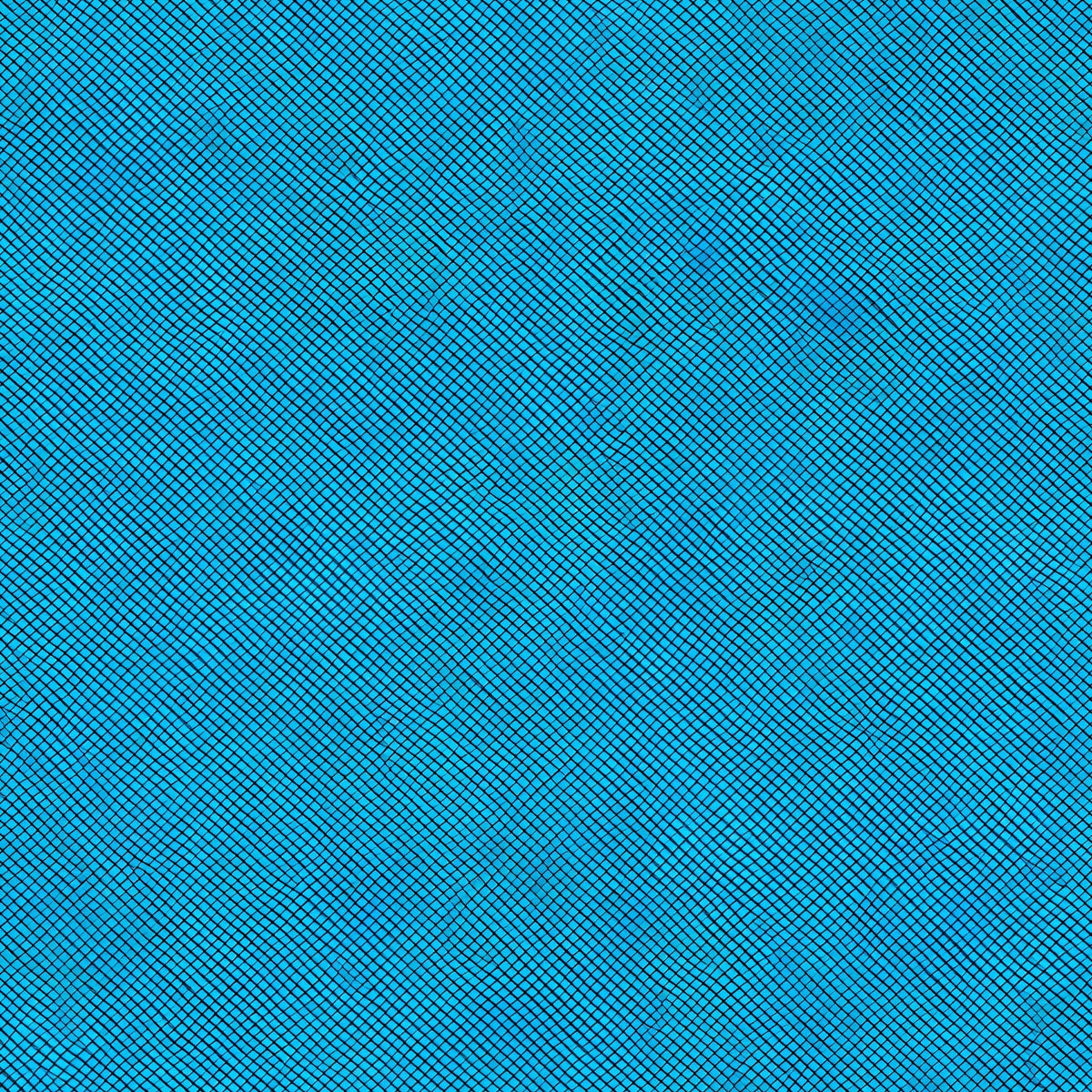 Blue Fish Net Design Printed Fabric by the Yard | Fabric on Demand