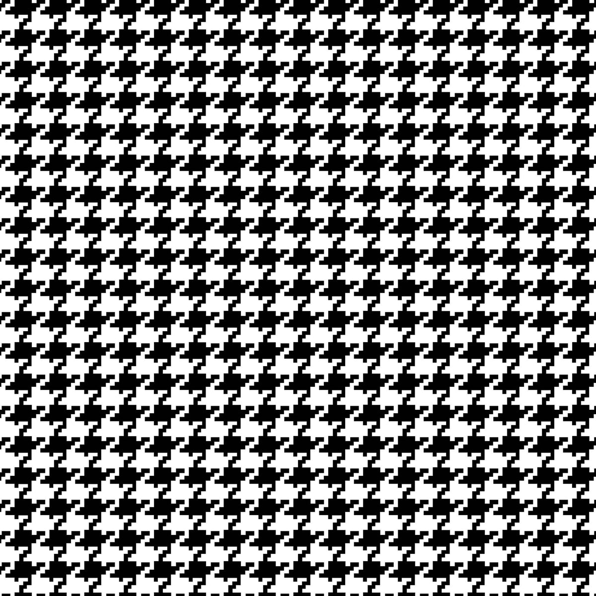 Large Houndstooth Printed Fabric by the Yard | Fabric on Demand