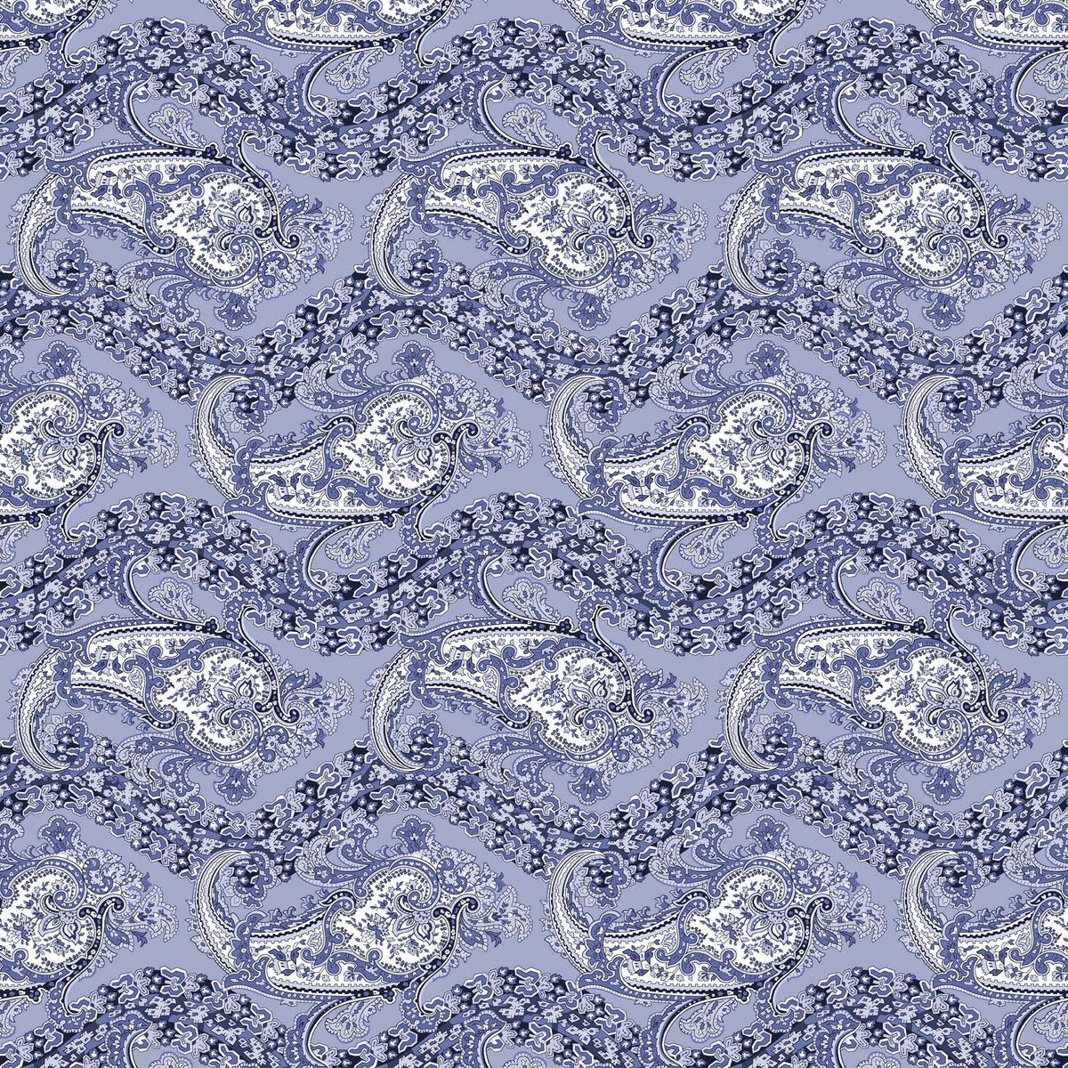 Regal Paisley Printed Fabric by the Yard | Fabric on Demand