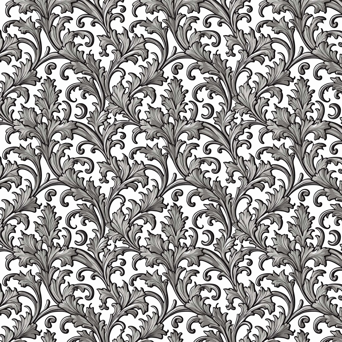 Traditional Scroll Printed Fabric by the Yard | Fabric on Demand