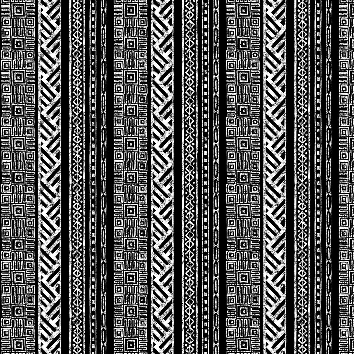 Washed Tribal Stripe Printed Fabric by the Yard | Fabric on Demand