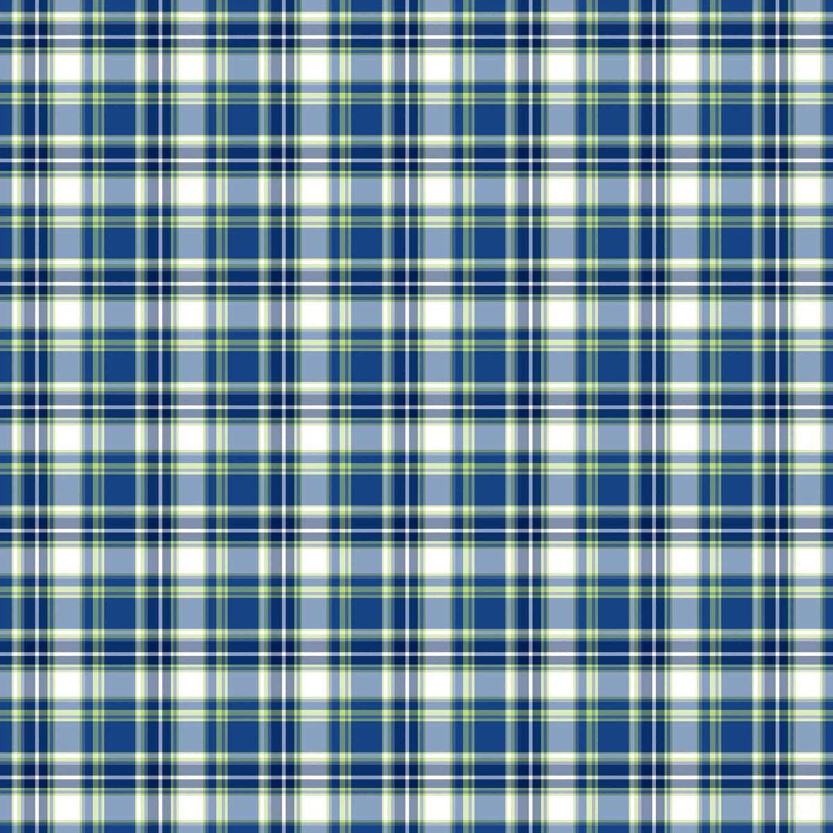 Kids Plaid Design Printed Fabric by the Yard | Fabric on Demand