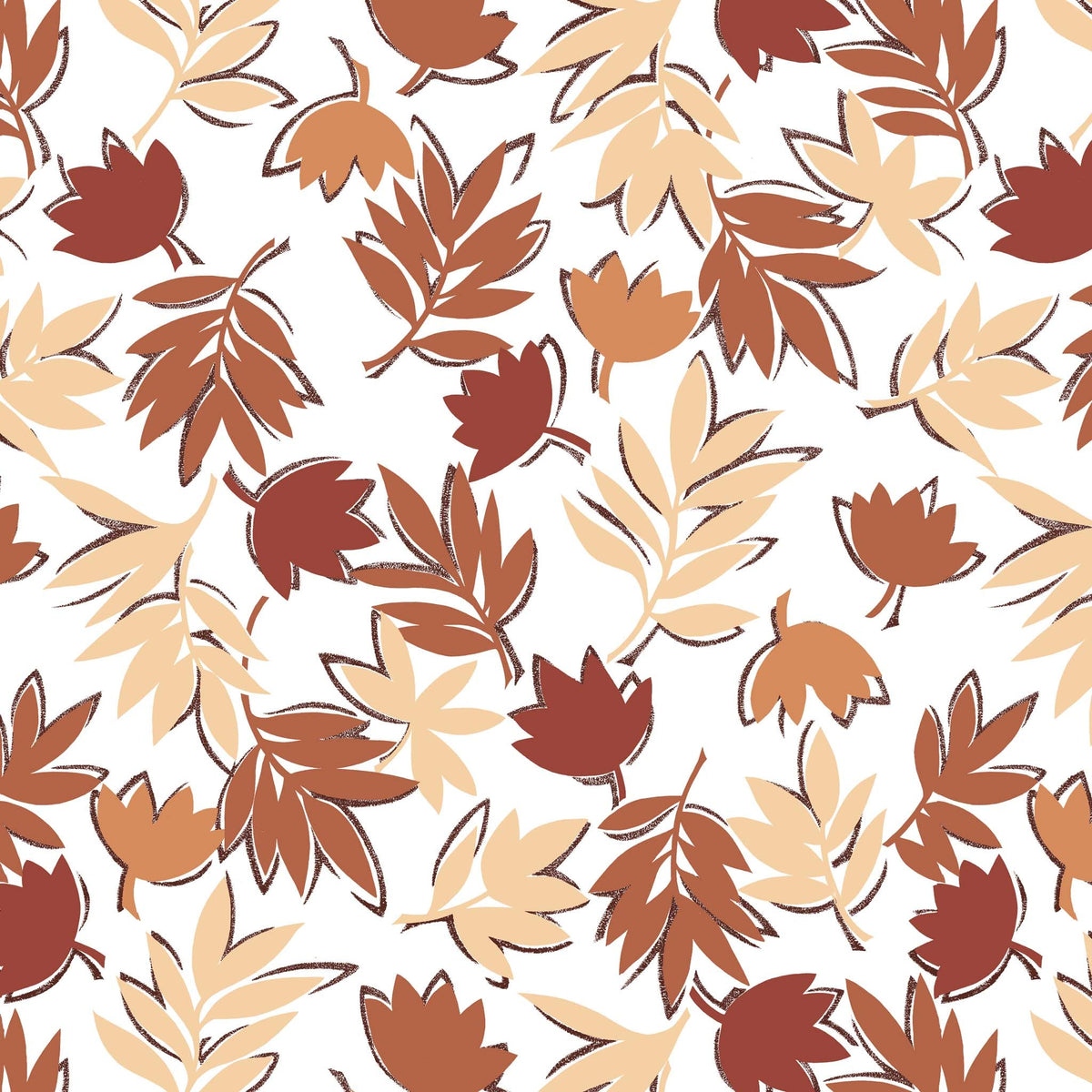 leaf pattern fabric by the yard
